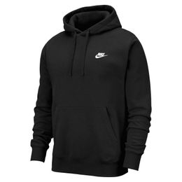 Nike - "Sportswear Club" Kapuzenpullover f&uuml;r Herren/Damen Unisex (Schwarz/Wei&szlig;)