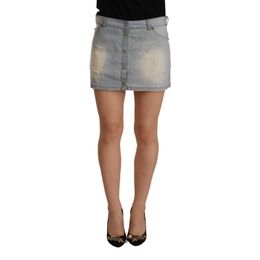 Ermanno Scervino Denim Minirock mit Knopfverschluss