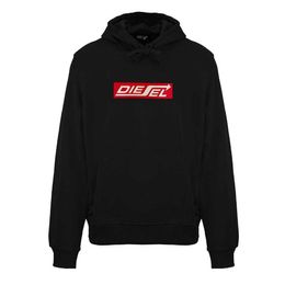 Diesel - Kapuzenpullover f&uuml;r Herren/Damen Unisex (Kaviar-Schwarz)