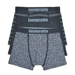 Lambretta - Boxershorts f&uuml;r Herren (3er-Pack) (Marine/Blau)