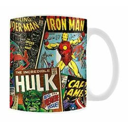 MARVEL - Kaffeebecher "Retro", Comic-Titelbild (Bunt)