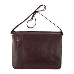 Braune Laptoptasche aus echtem Leder &ndash; Astor
