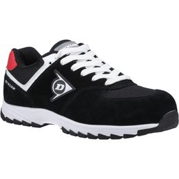 Dunlop Arrow Wildleder Herren Sicherheitsschuhe Schwarz/Rot/Wei&szlig;