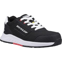 Dunlop Storm Nubuck Herren Sicherheits-Sneaker Schwarz/Wei&szlig;/Rot