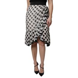 Dolce & Gabbana P&uuml;nktchen-R&uuml;schentr&auml;ger-Midi-Rock