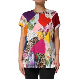 Dolce & Gabbana Patchwork Blumenmuster T-Shirt