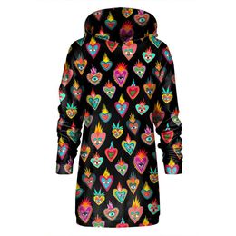 Mr. Gugu & Miss Go "Mexican Hearts" Oversize Hoodie-Kleid