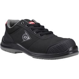 Dunlop First One Adv-Evo Niedrig Nubuk Herren Schwarz/Rot Sicherheitsschuhe
