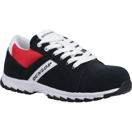 Dunlop Street Response Wildlederschuhe f&uuml;r Herren in Dunkelblau/Rot/Wei&szlig; mit Sicherheitsfunktion