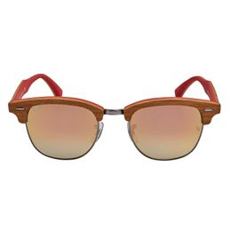 Ray-Ban Herren Sonnenbrille Clubmaster Wood RB3016