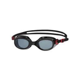 Speedo - "Futura Classic" Schwimmbrille f&uuml;r Herren/Damen Unisex (Rauch-Grau/Rot)