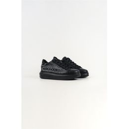 K by KARL LAGERFELD Karl Lagerfeld Kapri Konstellation Leder Damen Sneaker Schwarz/Silber