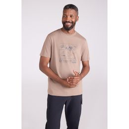 Mountain Warehouse - "Camping Sketch" T-Shirt f&uuml;r Herren (Braun)