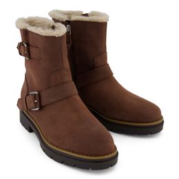 Toms Shoes TOMS Ionie Moto Wildleder Damen Braune Stiefel