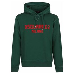 Dsquared2 Milano Logo Cool Fit Gr&uuml;ner Hoodie