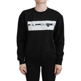 Philippe Model Schwarzes Sweatshirt mit grafischem Druck