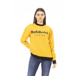 Baldinini Gelbes Rundhals-Sweatshirt