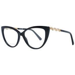 Swarovski Elegante Schwarze Katzenaugen Designer-Brille