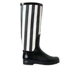 Dolce & Gabbana Gestreifte Regenstiefel wasserdicht