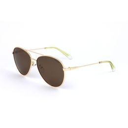 Polaroid Aviator-Sonnenbrille mit braunen Gl&auml;sern