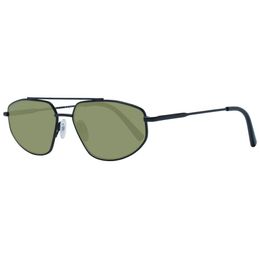 Schwarze Metall-Sonnenbrille