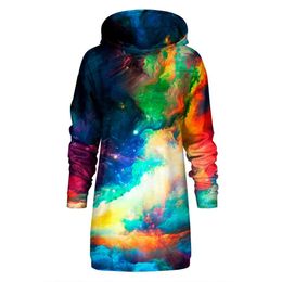Mr. Gugu & Miss Go "Colorful Space" Oversize Hoodie-Kleid