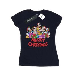 Disney - "Mickey Mouse and Friends" T-Shirt f&uuml;r Damen (Marineblau)
