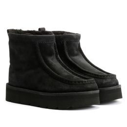 Clarks Originals Meare Rooey Wildleder Damen Schwarz Stiefel