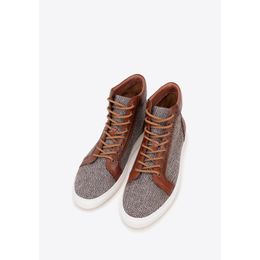 Wittchen Herren-Sneaker aus Leder, hohe Passform, braunes Naturleder