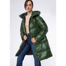 Wittchen Damen Oversize-Steppmantel Gr&uuml;n Nylon