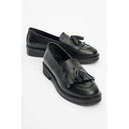 Milly Leder Quaste Loafer