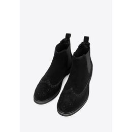 Wittchen Herren-Chelsea-Boots aus schwarzem Wildleder