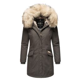 Navahoo Damen Winter Parka Cristal &ndash; Premium Kollektion mit Abnehmbarem Kunstfellkragen