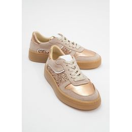 Felipe Glitzer Leder Turnschuhe Damen