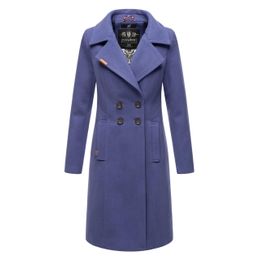 Navahoo Damen Trenchcoat Wooly &ndash; Premium Wintermantel mit Eleganter Passform