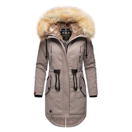 Navahoo Damen Winterjacke Bombi &ndash; Premium Kollektion mit Abnehmbarem Kunstfellkragen