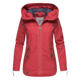 Navahoo Damen &Uuml;bergangsjacke Wekoo &ndash; Leichte Baumwolljacke mit Kapuze