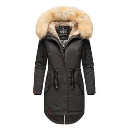 Navahoo Damen Winterjacke Bombi &ndash; Premium Kollektion mit Abnehmbarem Kunstfellkragen
