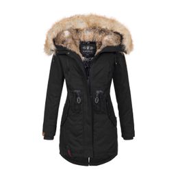 Navahoo Damen Winterjacke Bombi &ndash; Premium Kollektion mit Abnehmbarem Kunstfellkragen