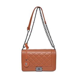 Anna Luchini Braun Rindsledertasche