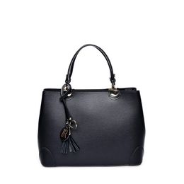 Isabella Rhea Schwarz Rindsledertasche