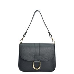 Anna Luchini Schwarz Rindsledertasche