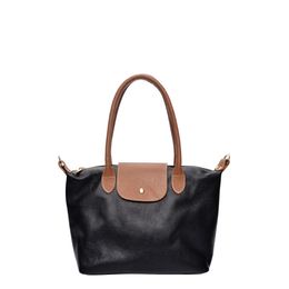 Anna Luchini Schwarz Rindsledertasche