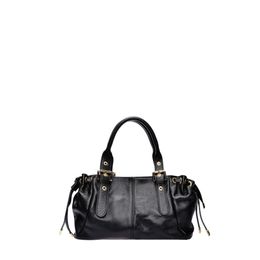 Anna Luchini Schwarz Rindsledertasche