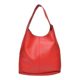 Roberta M Rot Rindsledertasche