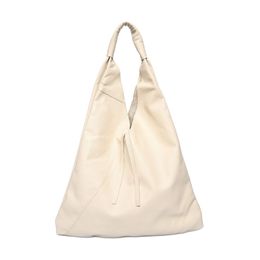 Anna Luchini Beige Rindsledertasche