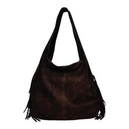 Isabella Rhea Kastanienbraun Rindsledertasche