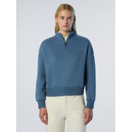 North Sails Sweatshirt mit halbem Rei&szlig;verschluss Winter-Fleece