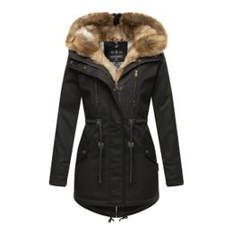 Navahoo Damen Winterjacke Diamond &ndash; Warm, Edel & Mit Teddyfell