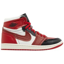 Nike - "Air Jordan 1" Sneaker f&uuml;r Damen, Leder (Rot/Wei&szlig;/Schwarz)